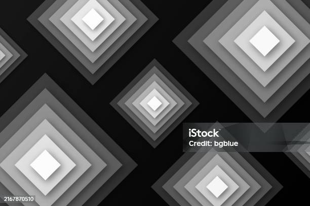 Abstract Design With Squares And Gray Gradients Trendy Background Stock