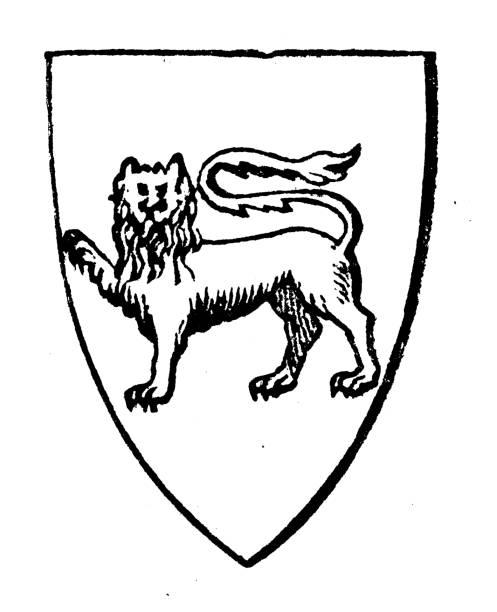 10 Lion Passant Stock Illustrations Royalty Free Vector Graphics And Clip Art Istock