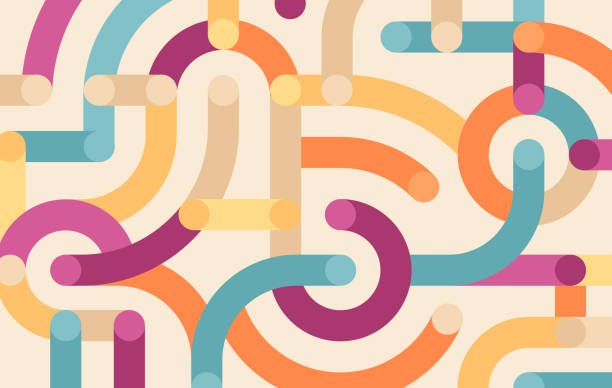 40 Intersecting Path Stock Illustrations Royalty Free Vector Graphics