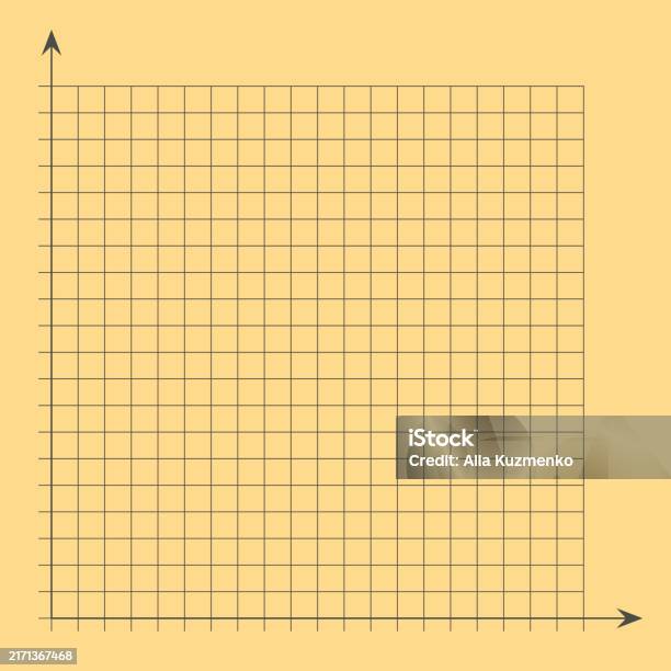 Grid Paper Mathematical Graph Cartesian Coordinate System With Xaxis