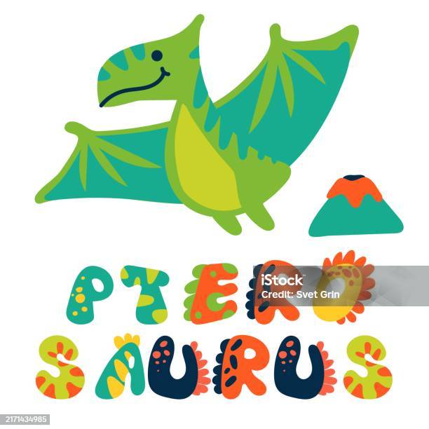 Ilustración de Un Pterosaurio De Dibujos Animados Con Una Vista Firmada ... Ilustración de Un Pterosaurio De Dibujos Animados Con Una Vista Firmada ...