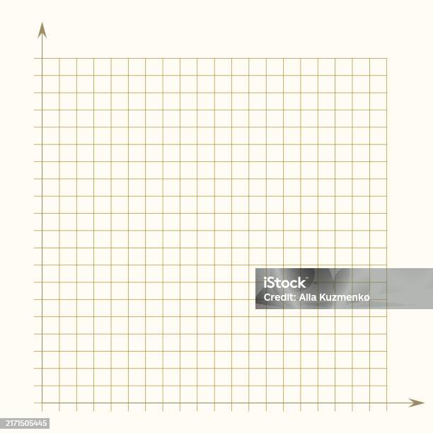 Grid Paper Mathematical Graph Cartesian Coordinate System With Xaxis Yaxis Squared Background