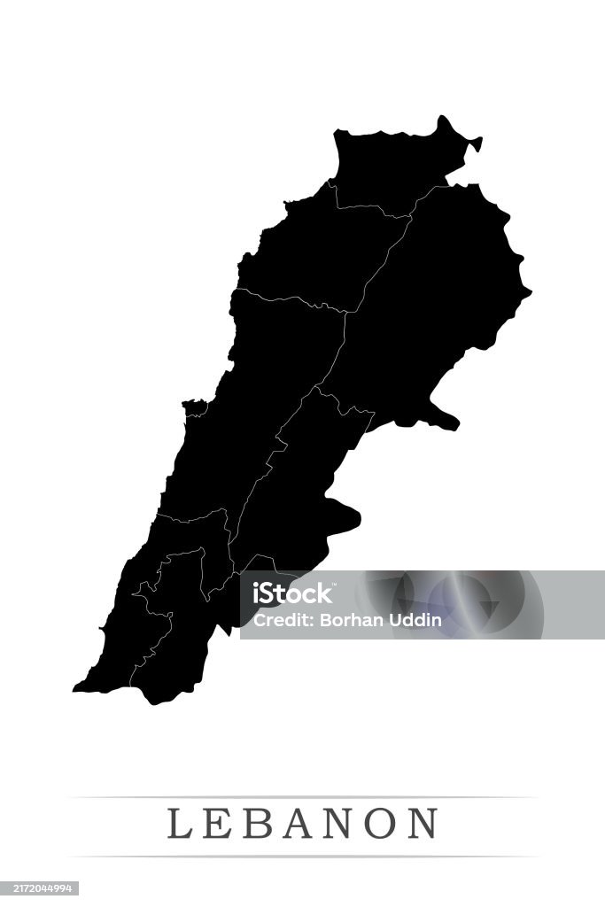 Detailed Vector Map Of Regions Of Lebanon Lebanon Political Map Stock ... Detailed Vector Map Of Regions Of Lebanon Lebanon Political Map Stock ...