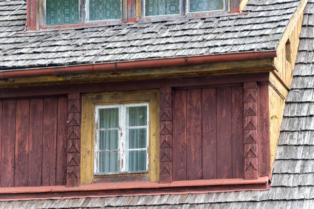 Free Stock Photo of Traditional house window with wooden shingle ...