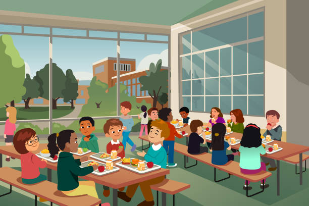 Kids school lunch Clipart Vector PNG , SVG, EPS, PSD, AI