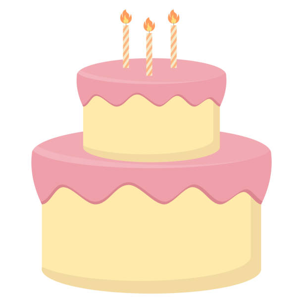 920 Tiered Birthday Cake Stock Illustrations Royalty Free Vector