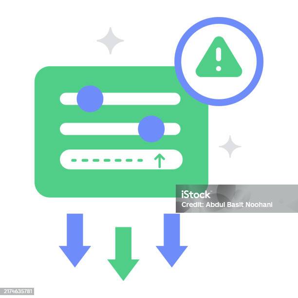 Error Reduction Icon Representing Ai Error Minimization System Debugging Fault Correction System