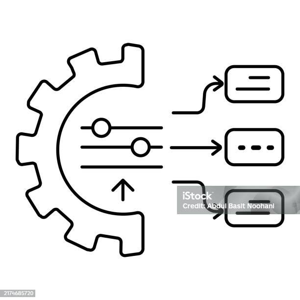Output Formatting Icon Representing Data Presentation Ai Output