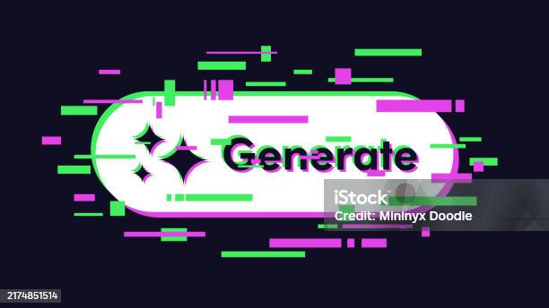 Glitching Ai Generate Button System Malfunction And Error Graphical ... Glitching Ai Generate Button System Malfunction And Error Graphical ...