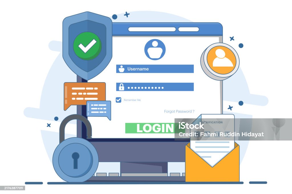 Twostep Verification Concept Otp Authentication Password Onetime