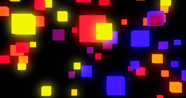 Free Stock Photo of Rainbow Light Squares Background Shows Colourful ...