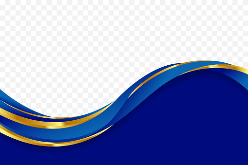Batas Vektor Bergelombang Kurva Biru Dan Emas Untuk Latar Belakang ... Batas Vektor Bergelombang Kurva Biru Dan Emas Untuk Latar Belakang ...