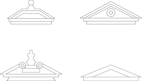Ancient Greek Pediments Greek Or Roman Architecture Temple Facade With