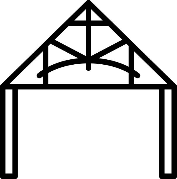 Roof truss Clipart Vector PNG , SVG, EPS, PSD, AI