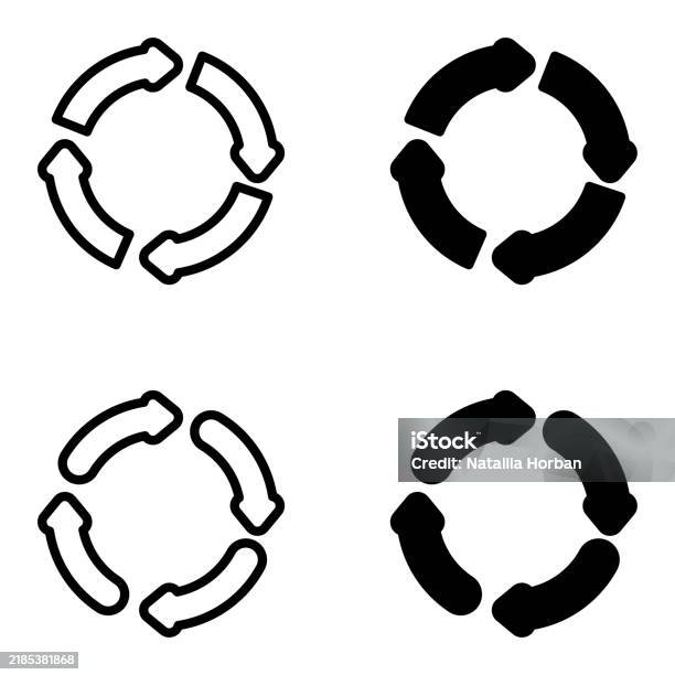 Recycle Icon Set Recycling Sign Vector Rubbish Recycle Green Logo