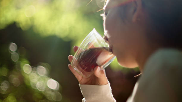 Free Stock Photo of Close-up of woman sipping tea outdoors | Download ...