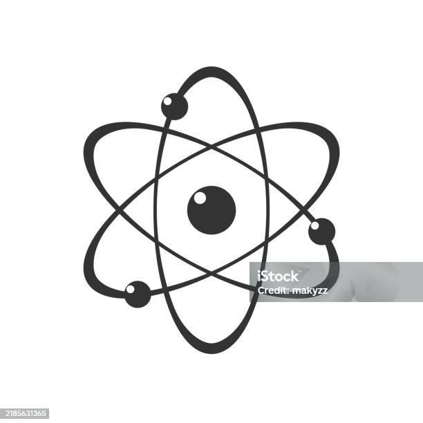 Three Electrons Rotate In Orbits Around The Atomic Nucleus Symbol Of