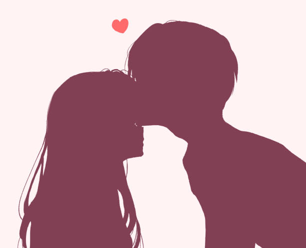 60 Man Kissing Woman Forehead Stock Illustrations Royalty Free Vector