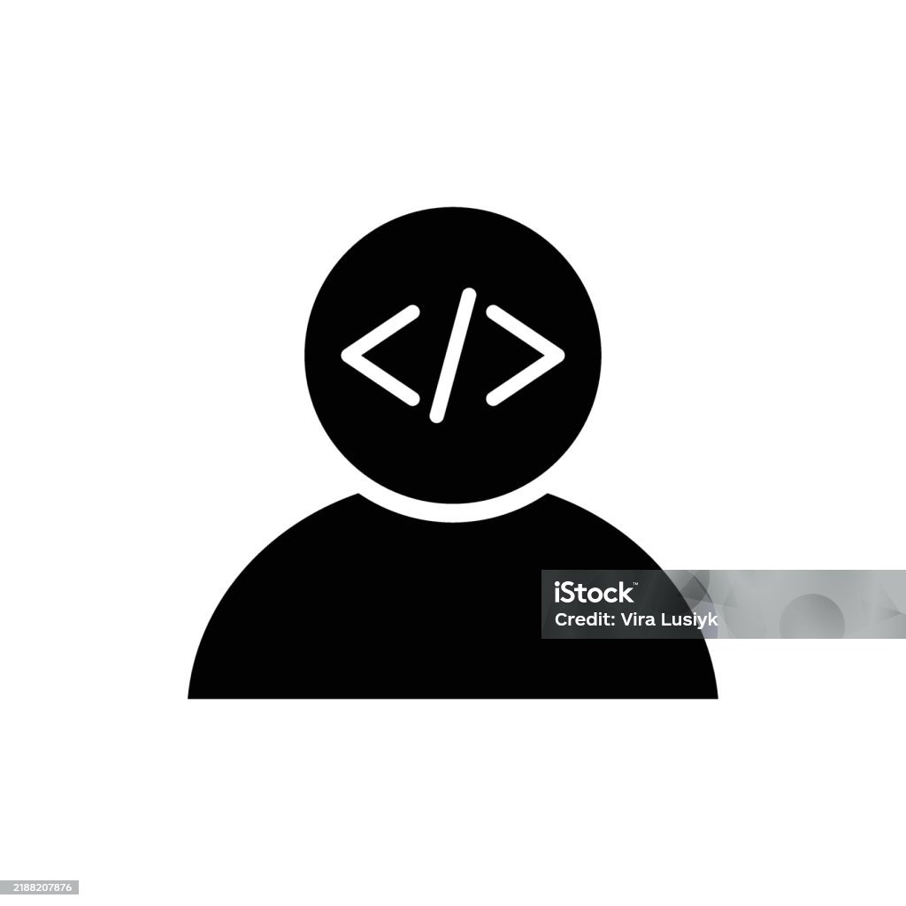 Programming Coding Icon Vector Programmer Coder Icon Software Sign