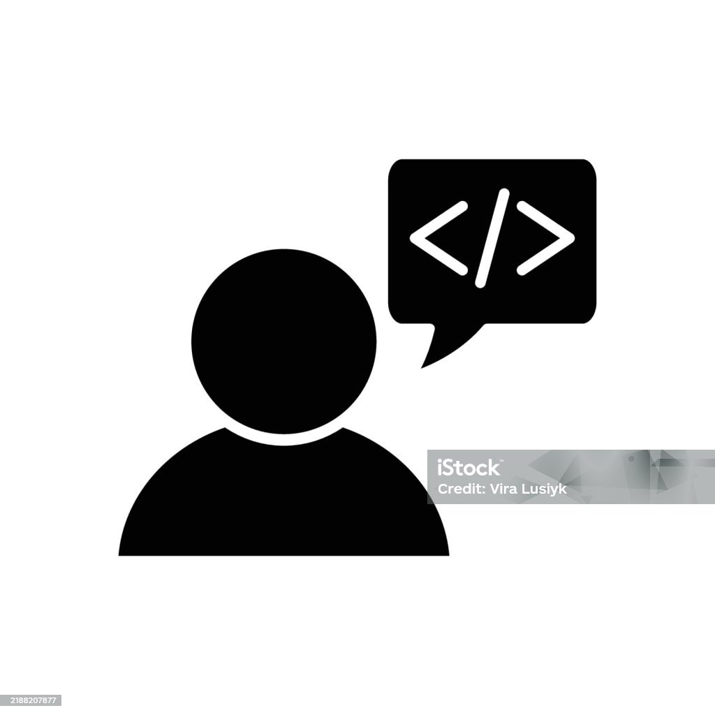 Programming Coding Icon Vector Programmer Coder Icon Software Sign