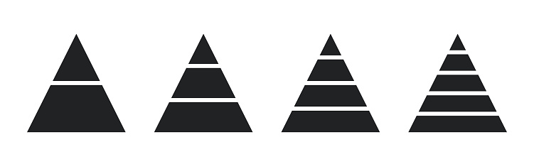 Levels Of Triangular Pyramid Triangle Pyramid Chart Maslow Layer