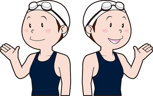 Illustration Of A Female Swimmer Stock Illustration Download Image