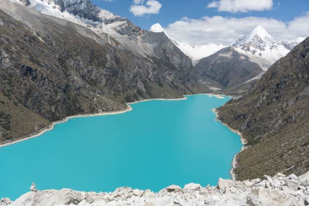 Free picture: People in kayak at the Paron lake at the Cordillera ...