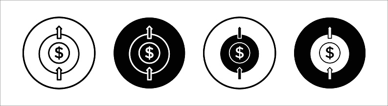 Fees Increase Flat Line Icon Set Fees Increase Thin Line Illustration ... Fees Increase Flat Line Icon Set Fees Increase Thin Line Illustration ...