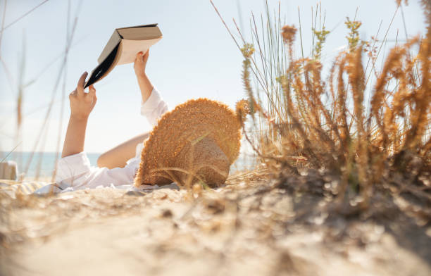 Free Stock Photo of Open book on sandy beach with clear sky | Download ...