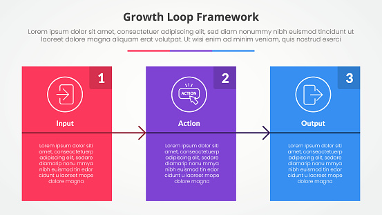 Growth Loop Framework Infographic Concept For Slide Presentation With