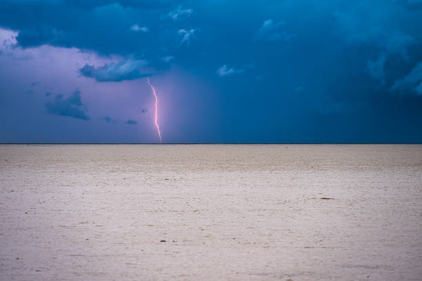 Free Stock Photo of Lightning Bolt Over Ocean | Download Free Images ...