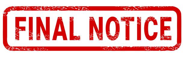 Final notice sign Clipart Vector PNG , SVG, EPS, PSD, AI
