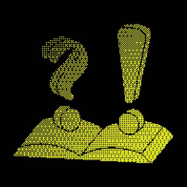 Download Pixel Art, Open Book, Pixel Art Book. Royalty-Free Stock ...