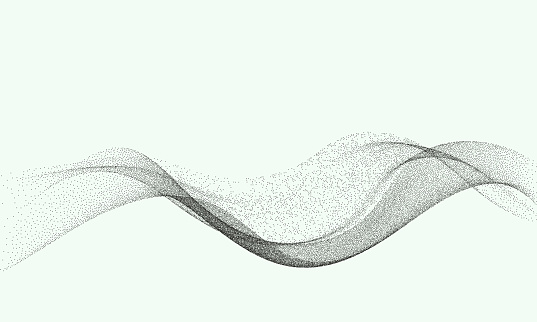 Digital Dynamic Particle Wave Abstract Wave Flow Visualization Of Big