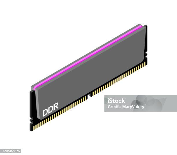 Ram Memory Card Random Access Memory Isolated Computer Component Ddr