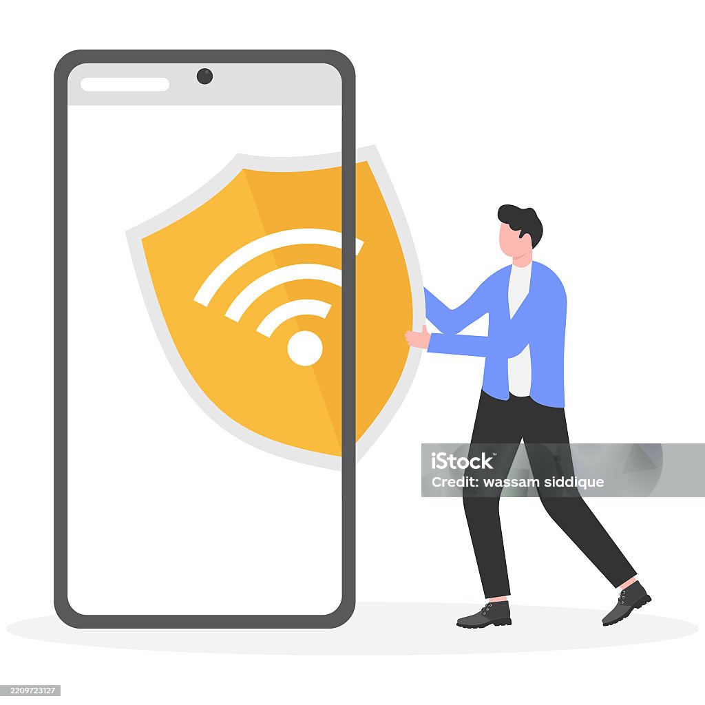 Vpn Service Concept Virtual Private Network Cyber Security Secure Web Traffic Data Protection