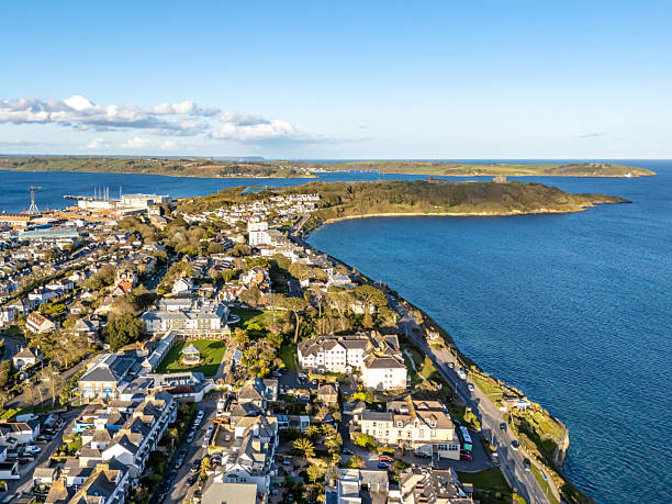 Coastal View Of Falmouth With Historic Buildings Along The Shore – Free ...