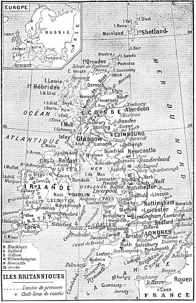 Free Stock Photo of Old map of the UK | Download Free Images and Free ...