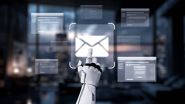 Free picture: Robot holding an e-mail sign, email verification and ...