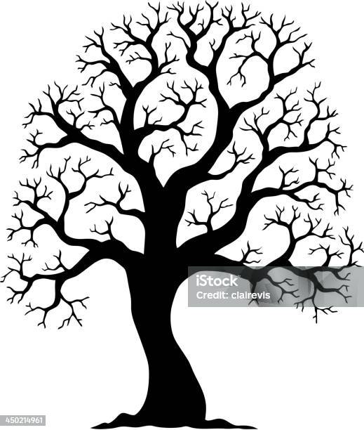 Tree Shaped Silhouette 2向量圖形及更多側影圖片 側影 剪裁圖 剪貼畫 Istock