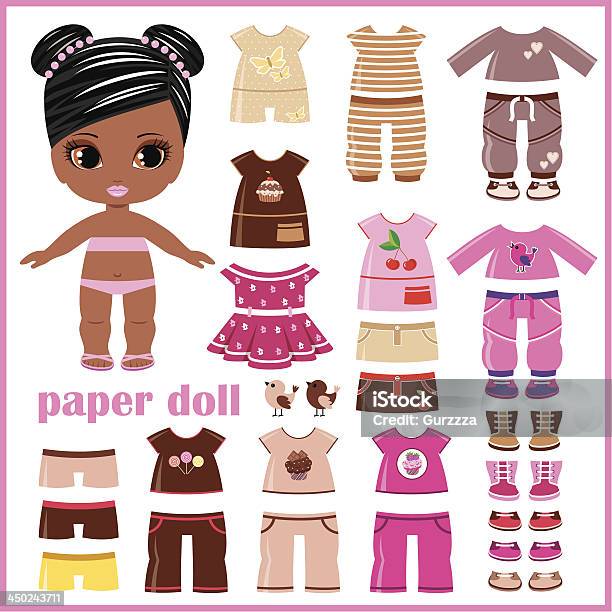 Paper Doll With Clothes Set向量圖形及更多一組物體圖片 一組物體 上衣 人 Istock