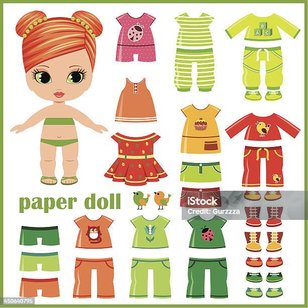 Paper Doll With Clothes Set向量圖形及更多一組物體圖片 一組物體 上衣 人 Istock
