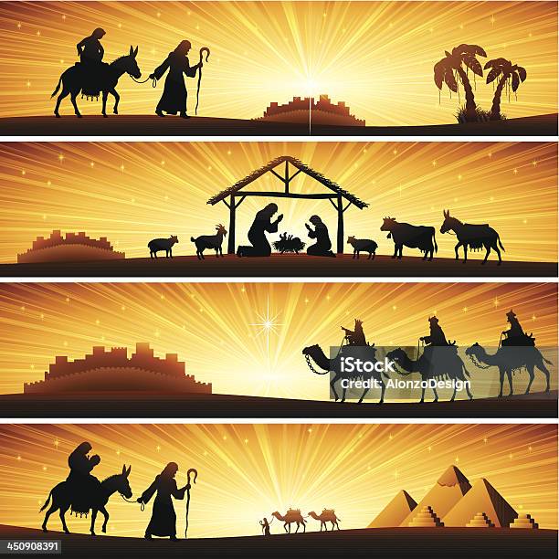 Nativity 배너 성탄화에 대한 스톡 벡터 아트 및 기타 이미지 성탄화 크리스마스 개념 Istock