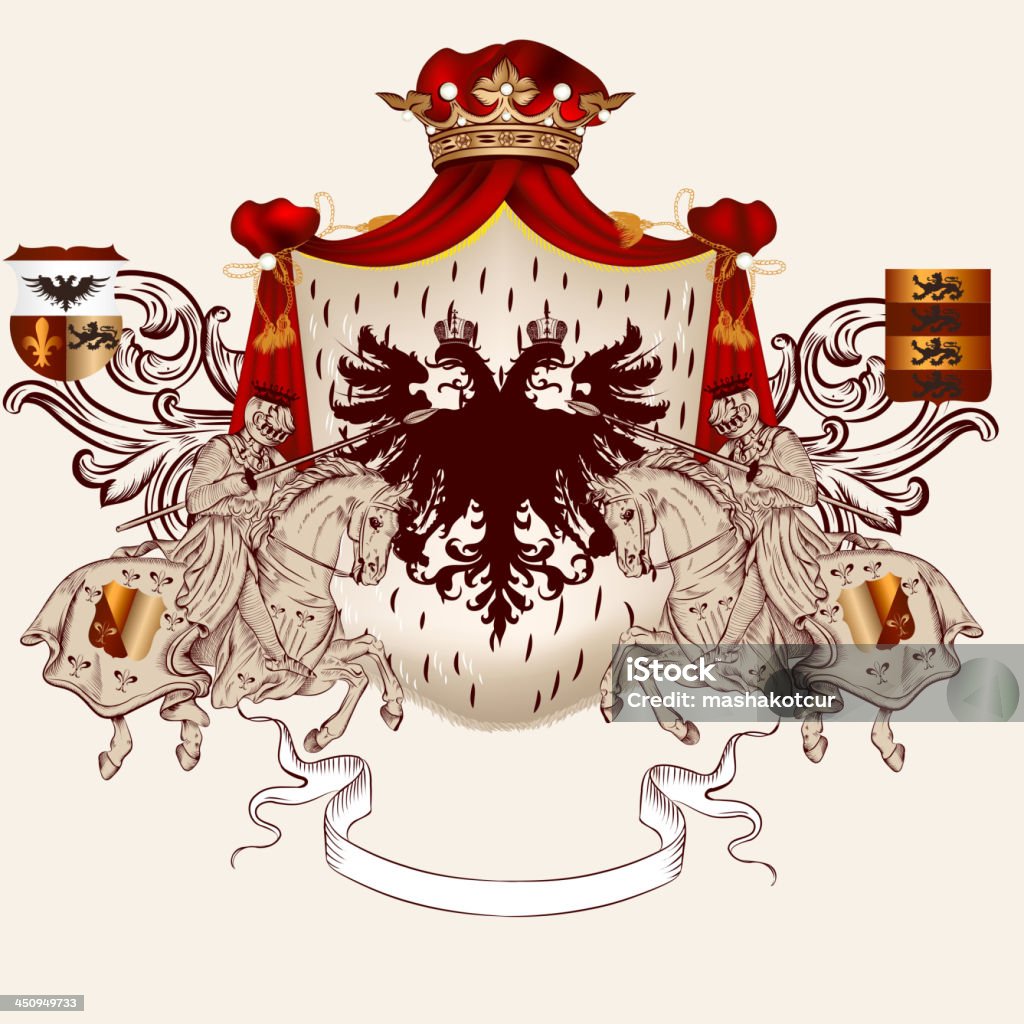 Heraldic 설계 문장 및 말이었습니다 기사 사람의 역할에 대한 스톡 벡터 아트 및 기타 이미지 기사 사람의 역할 말