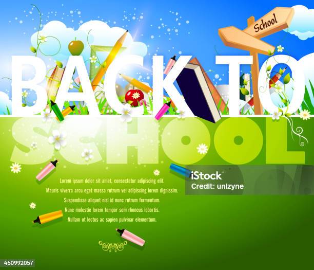 Back To School 배경 가루로 빻은에 대한 스톡 벡터 아트 및 기타 이미지 가루로 빻은 공부 공휴일 Istock