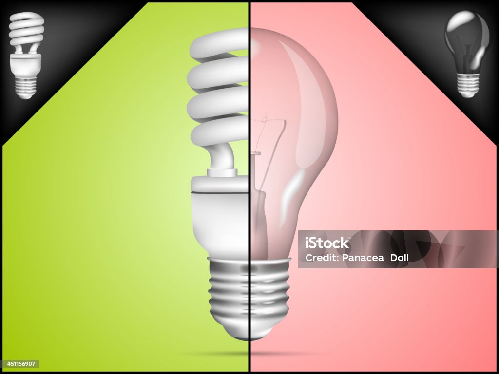 Energy Saving Light Bulb Stock Illustration Download Image Now Abstract Advice Choice Istock