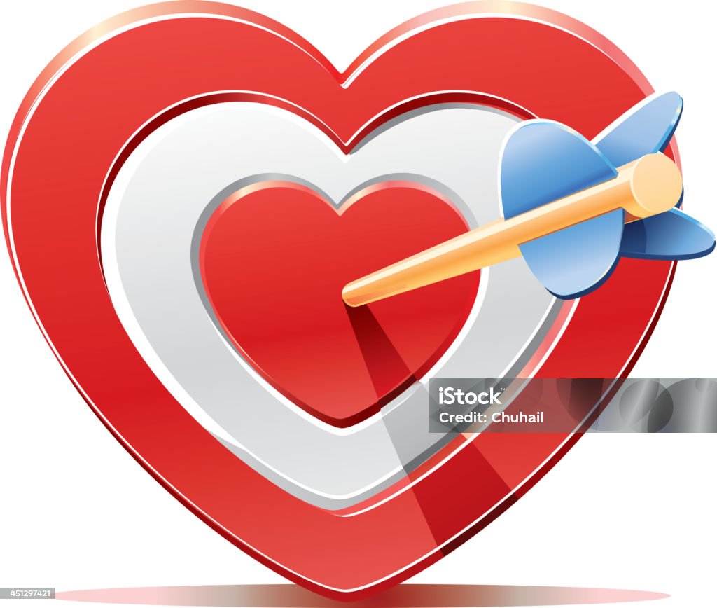 Red Heart Target Aim With Arrow Stock Illustration - Download Image Now ... Red Heart Target Aim With Arrow Stock Illustration - Download Image Now ...
