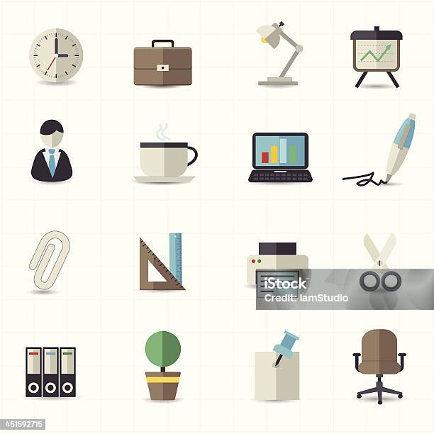 Vector Graphics Of Things Used In An Office Setting向量圖形及更多咖啡杯圖片 Istock