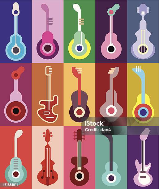 Guitars 벡터 일러스트레이션 0명에 대한 스톡 벡터 아트 및 기타 이미지 0명 개성 개념 기타 현악기 Istock
