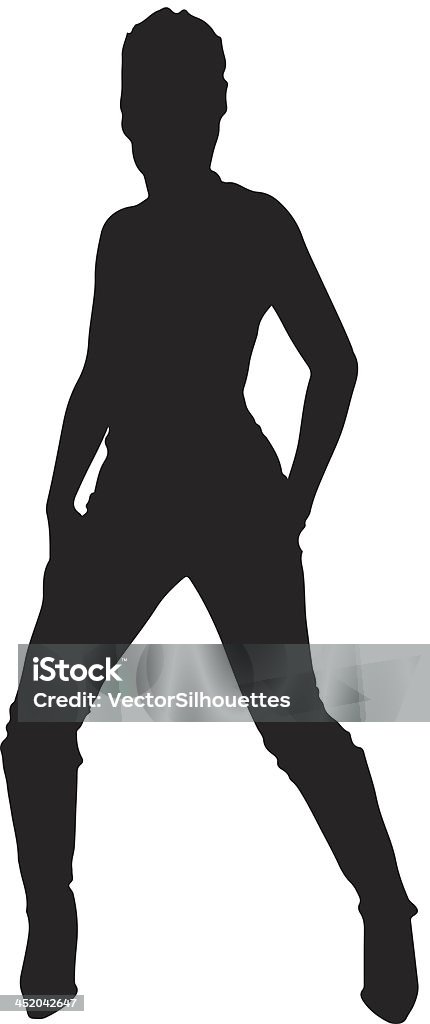 Woman Dancing Silhouette Stock Illustration Download Image Now